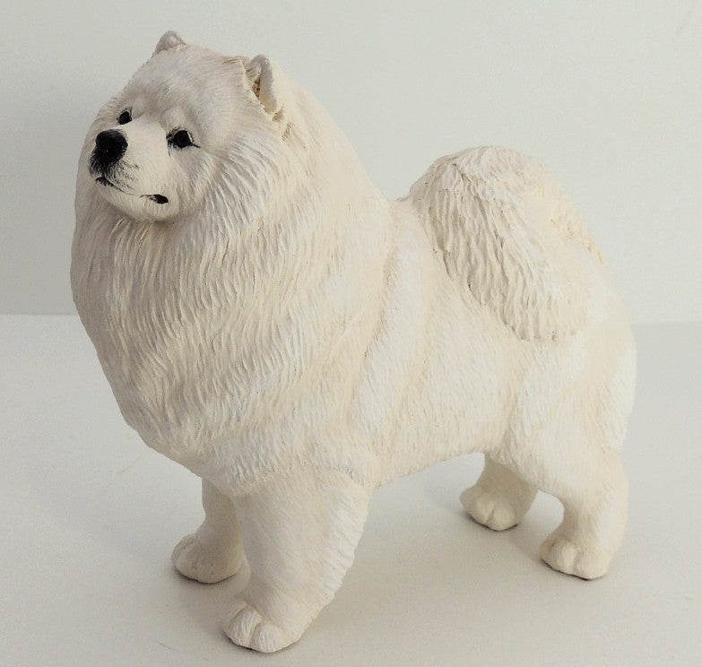 Samoyed Dog Figurine By Cavacast – Cavacast Pet Portraits & Sculpture